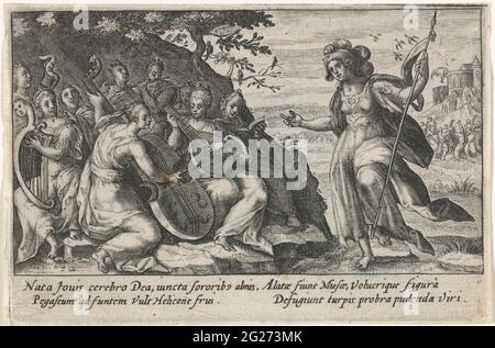 Minerva and the muses; Metamorphoses from Ovid. Minerva visits the ...