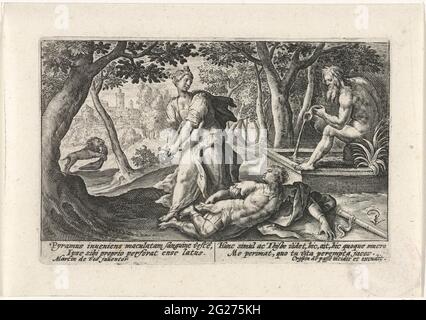 Pyramus and Thisbe; Metamorphoses from Ovid. Pyramus put himself down ...