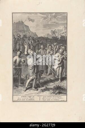 Saul amidst the prophets. Saul comes across a procession of musicing ...
