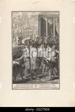 Mourning complaint of the Israelites. The Israelites mourn the death of ...
