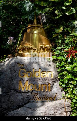 Thailand, Bangkok, Wat Saket also known as the Temple of Golden Mount ...