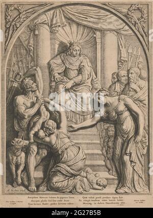 Relief with the judgment of Solomon in the four -shears of the Town ...