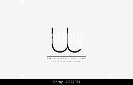 UJ JU U J abstract vector logo monogram template Stock Vector Image ...