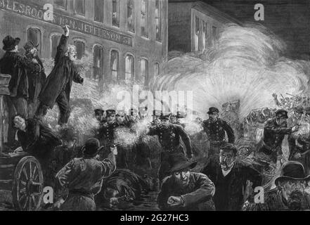 events, Haymarket Riot, May 1886, execution of the anarchists August ...