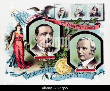 Andrew Jackson presidential campaign poster, 1828 Stock Photo - Alamy