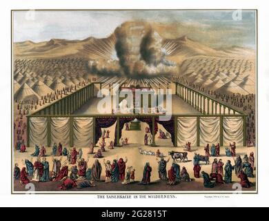 The tabernacle in the wilderness print Stock Photo - Alamy