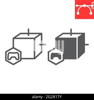 Gaming NFT glyph icon Stock Vector Image & Art - Alamy