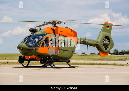 Airbus H145 medevac helicopter of the German Army, Niederstetten ...