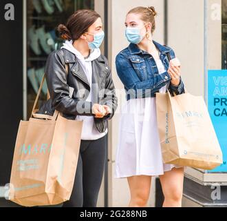 Eager shoppers leave Primark on Princess street with bags as non ...