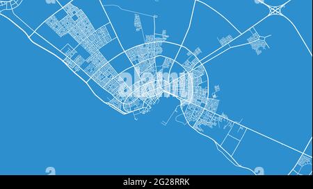 Urban vector city map of Yanbu, Saudi Arabia Stock Vector Image & Art ...