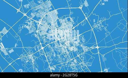 Urban vector city map of Buraydah, Saudi Arabia, Middle East Stock ...