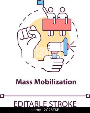 Mass mobilization concept icon Stock Vector Image & Art - Alamy