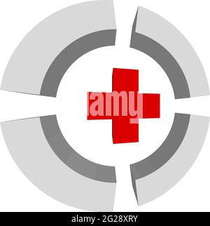 Crosshair, target mark, reticle, reticule sight icon, symbol, sign ...