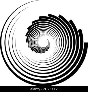 Abstract spiral, swirl and twirl. Voilute, helix, cochlear element ...