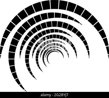 Abstract spiral, swirl and twirl. Voilute, helix, cochlear element ...