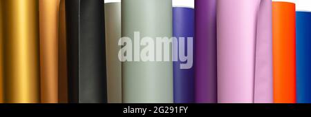 scolored vinyl car wrapping or plotter cutting sticker foil film rolls ...