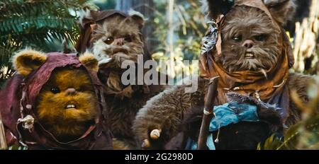 USA. Ewoks in a scene from the (C)Twentieth Century Fox film: Star Wars ...