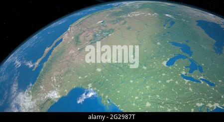 Missouri River in planet earth from space Stock Photo - Alamy