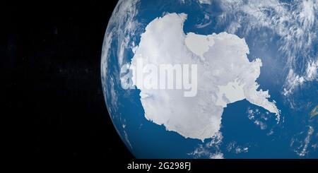 Southern Ocean in planet earth from outer space Stock Photo - Alamy