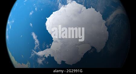 Southern Ocean in planet earth from outer space Stock Photo - Alamy