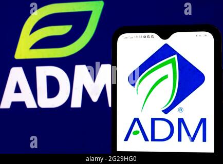 In this photo illustration the Archer Daniels Midland Company (ADM ...