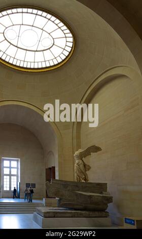 Paris, France - 21 05 2021: Louvre Museum. Denon wing. The alleys with ...