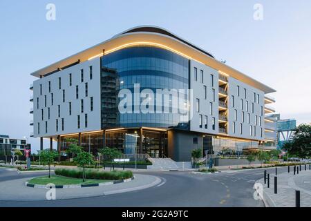 Exterior view of the south and west facades of High Cross House ...