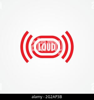 decibel logo isolated on white background. vector illustration Stock ...