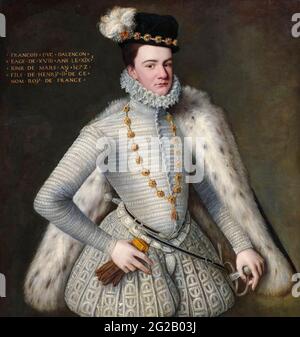 FRANCIS, DUKE OF ANJOU (1555-1584) Detail of a 1572 portrait Stock ...