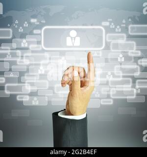 HRD, Human resource development symbol. Words HRD, Human resource ...