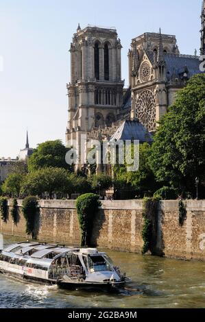Paris, France, april 15th 2019 - The fire devastated most touristic ...