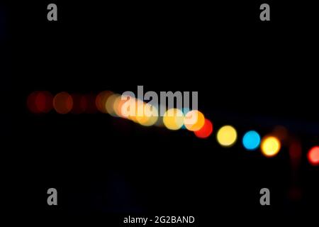 bokeh night light abstract background Stock Photo - Alamy