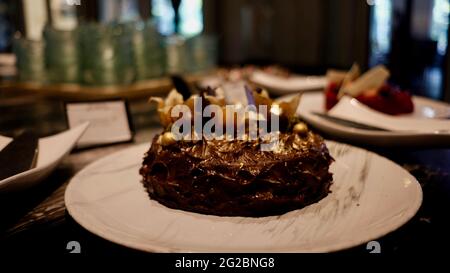 Gourmet Food presentations at a five star buffet Rain Tree Cafe The ...