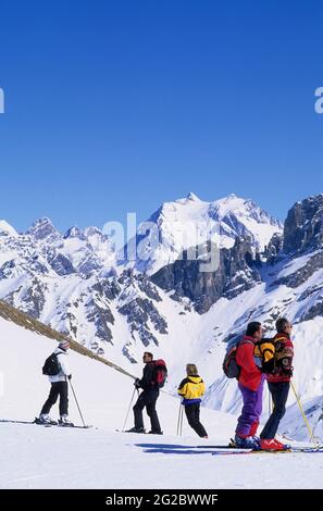 France, Savoie, Haute-Tarentaise, Grande Sassi?re nature reserve, hiker ...