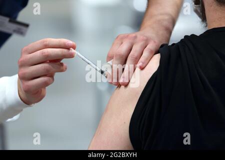 Vaccine for COVID-19 Comirnaty made by Pfizer and BioNTech, in Prague ...