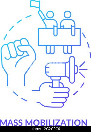 Mass mobilization concept icon Stock Vector Image & Art - Alamy