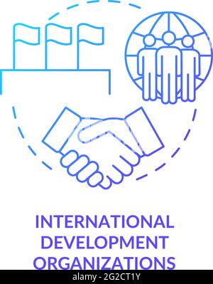 International development organizations concept icon Stock Vector Image ...