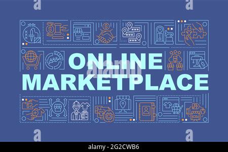 Ecommerce word concepts banner. Online shopping. Retail. Digital ...