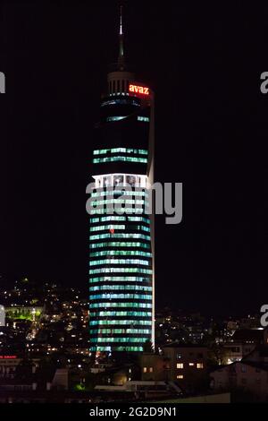 Bosnia and Herzegovina, Sarajevo, Avaz Twist tower Stock Photo - Alamy