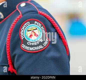 Toronto Police Ceremonial Unit symbol on a uniform. The Toronto Police ...