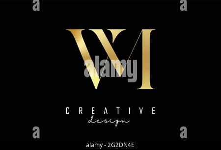 letter vm serif font logo vector Stock Vector Image & Art - Alamy