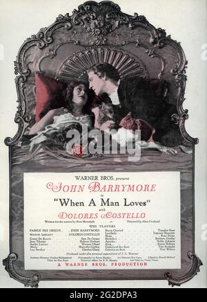 WHEN A MAN LOVES, Dolores Costello, 1927 Stock Photo - Alamy