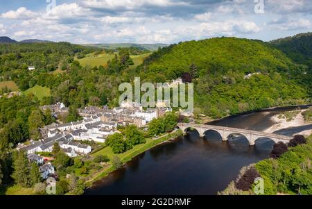 A view of Dunkeld and the River Tay Perthshire Scotland Stock Photo - Alamy