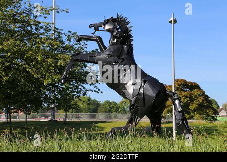 'Bucephalus', aka 'Trigger' (Simon Evans, 1985, cast iron), Greyfriars ...