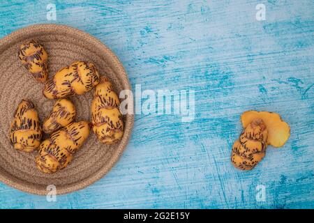 Oca, tuber used in Peruvian cuisine and the American Andes Stock Photo ...