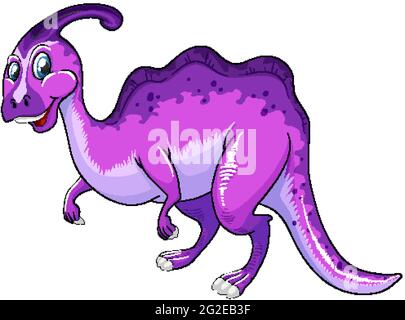 A Parasaurus dinosaur cartoon character illustration Stock Vector Image ...