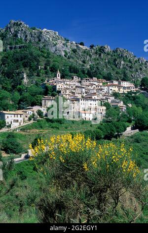 France, Alpes Maritimes, St Agnes, village in the sky, labelled Les ...