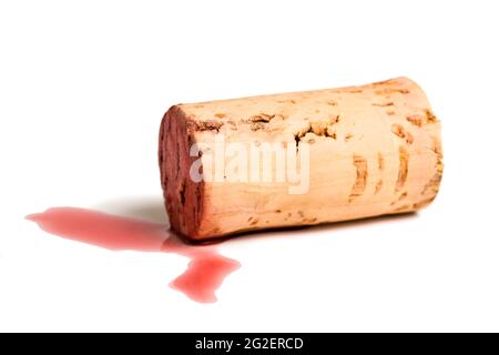 Spilled red wine puddle isolated on white background. Red wine puddle ...