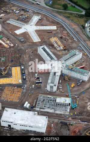 aerial view of new prison construction at HMP Nottingham Stock Photo ...