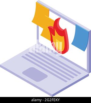 Calendar rush job icon. Isometric of Calendar rush job vector icon for ...